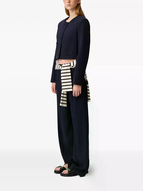 Claudie Pierlot Button Patch-pocket Jacket - Blue