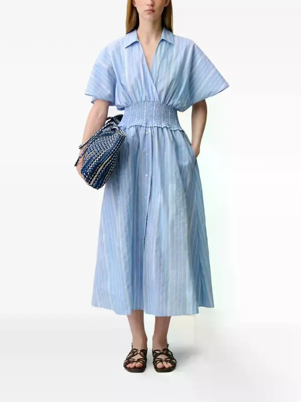 Claudie Pierlot Striped Wrap Dress