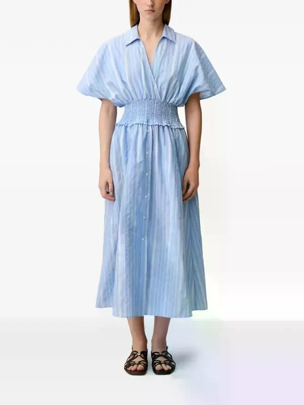 Claudie Pierlot Striped Wrap Dress