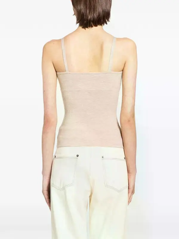 Max Mara Spaghetti Strap Knit Tank Top