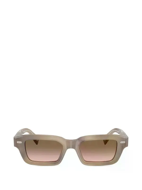 Brunello Cucinelli Rectangle-frame Sunglasses - Neutrals