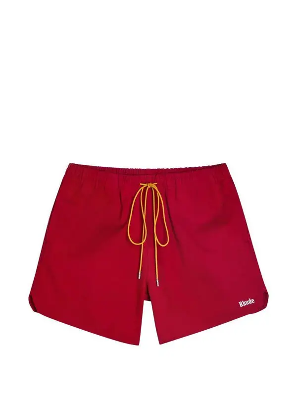 Rhude Logo-print Shorts - Red