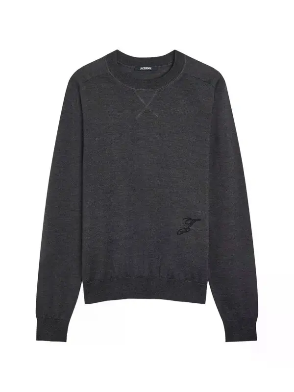 Jacquemus Crew-neck Sweatshirt - Grey