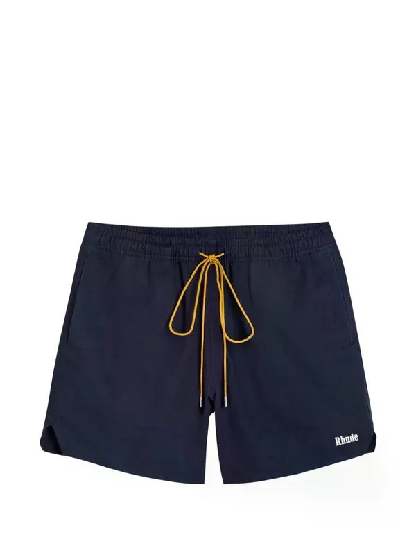 Rhude Logo-print Deck Shorts - Blue