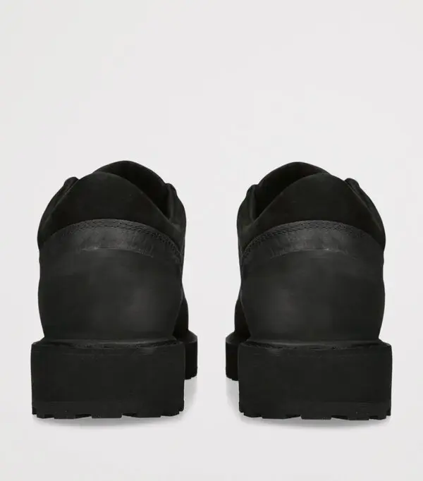Diemme Cornaro Leather Low-top Lace-up Boots - Black