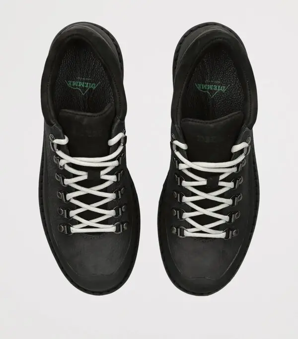 Diemme Cornaro Leather Low-top Lace-up Boots - Black