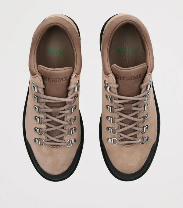 Diemme Cornaro Suede Low-top Lace-up Boots - Brown