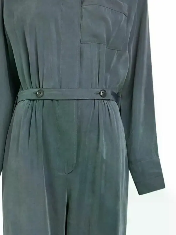 Emporio Armani Washed Twill Jumpsuit - Blue