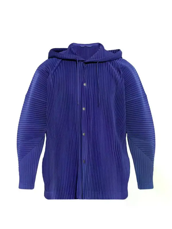 Issey Miyake Pleated Hooded Jacket