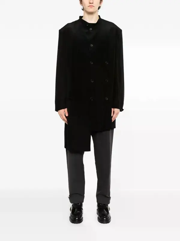 Yohji Yamamoto Stand Collar Asymmetric Jacket