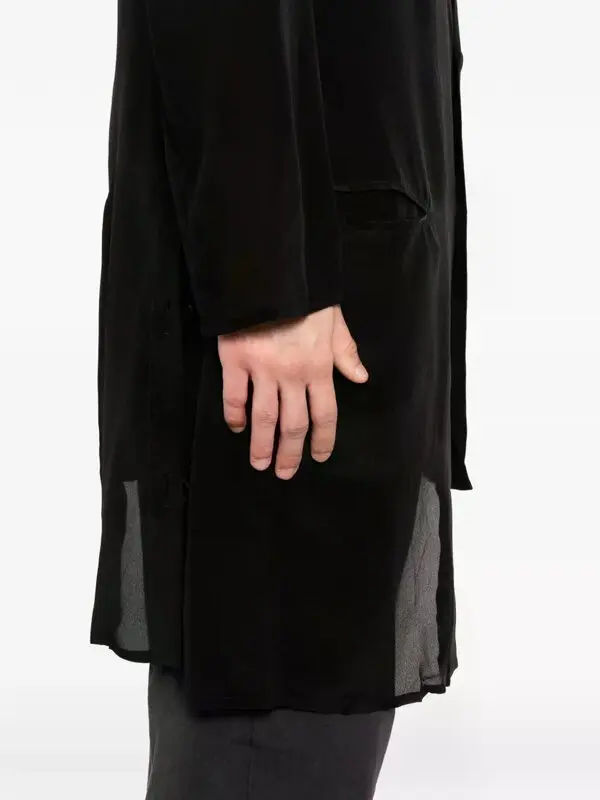 Yohji Yamamoto Stand Collar Asymmetric Jacket