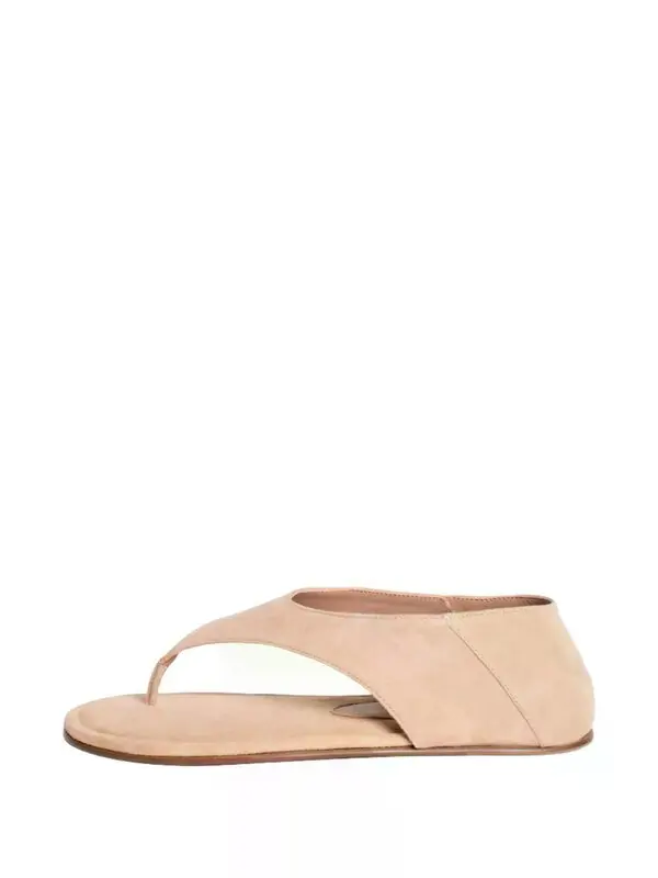 GIABORGHINI Suede Flat Sandals