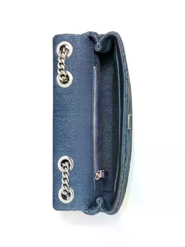 Tory Burch Small Kira Diamond Quilted Denim Shoulder Bag