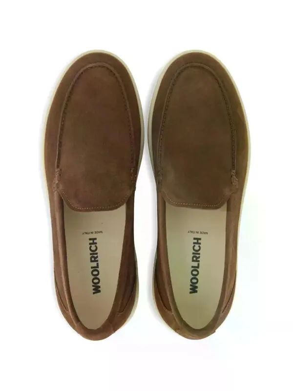 Woolrich Calf Leather Loafers - Brown