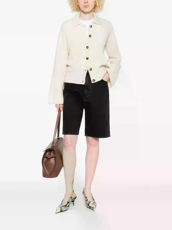 Loulou De Saison Denim Shorts - Black
