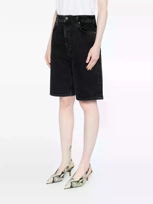 Loulou De Saison Denim Shorts - Black