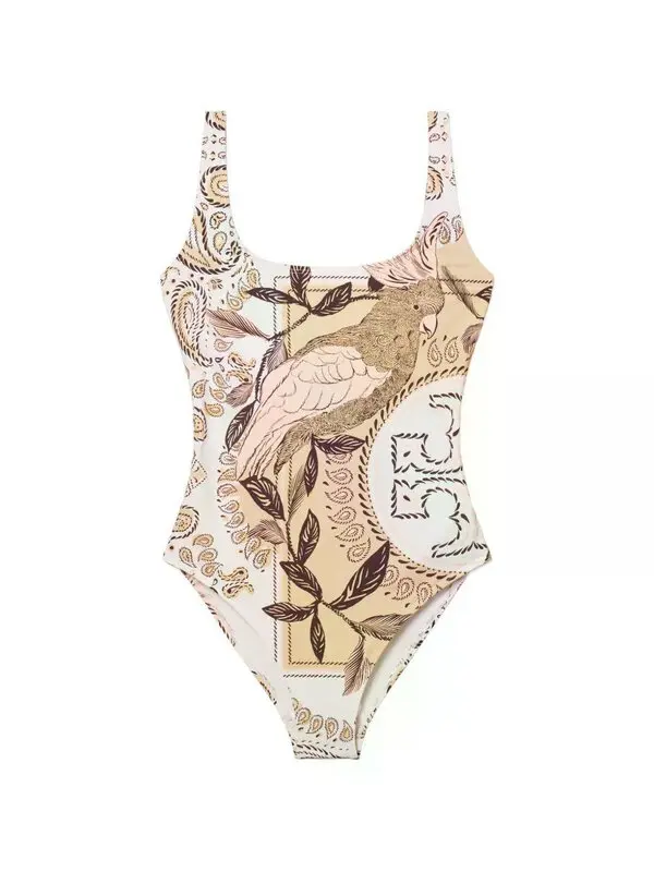 Tory Burch Printed One-piece Swimsuit - Neutrals