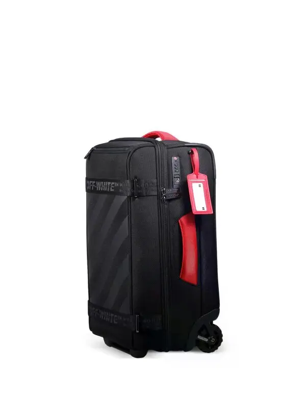 Off-White Diagonal Stripe Suitcase