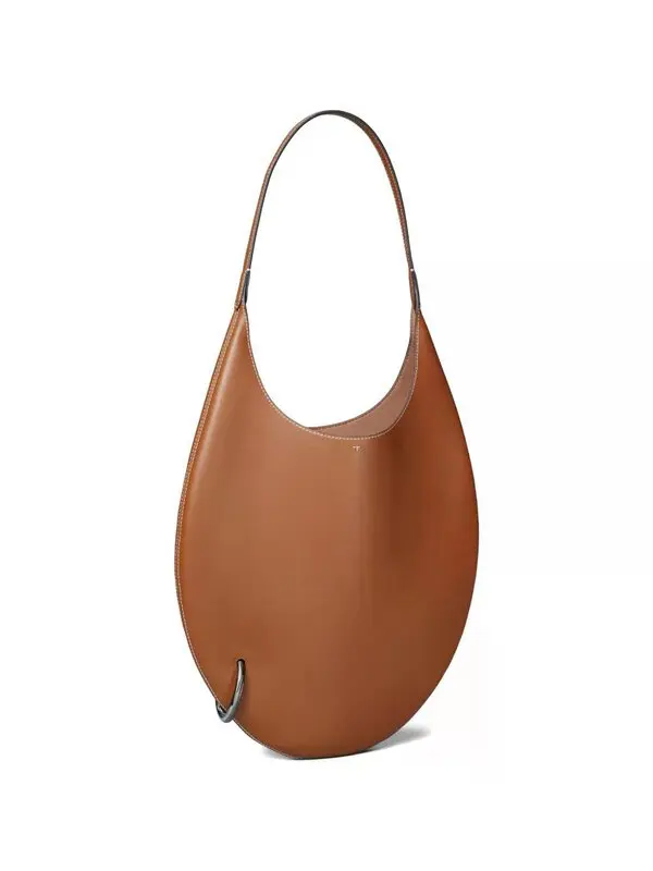 Tory Burch Pierced Soft Shoulder Bag - Brown