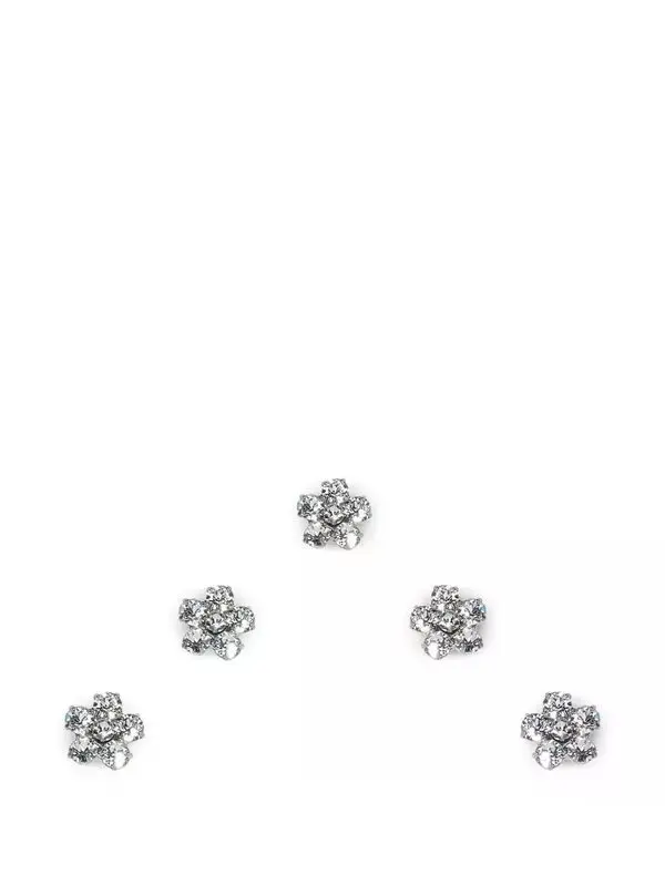 JENNIFER BEHR Violet Flower Hair Magnets - Silver