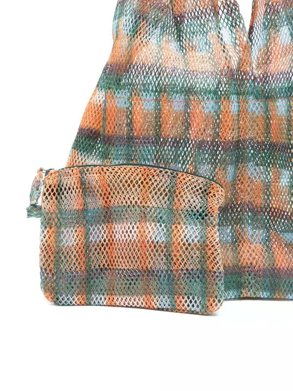 ÉPICE Udaipur Check Tote Bag