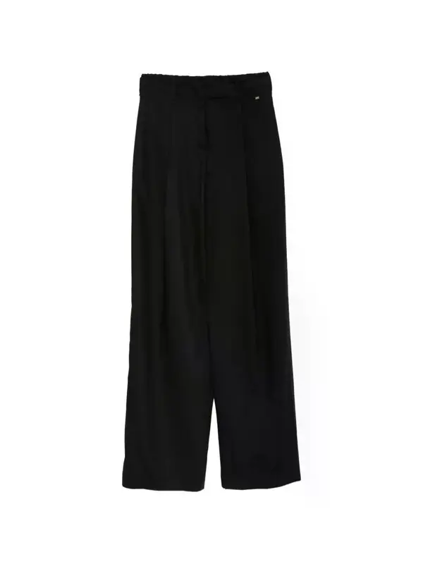 Herno Pleated Wide Leg Trousers
