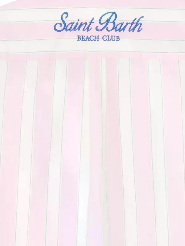 MC2 SAINT BARTH Brigitte Striped Shirt - Pink