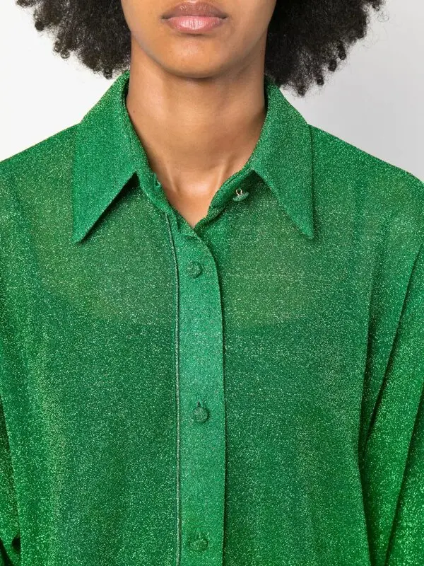Oseree Lumière Buttoned Shirt - Green