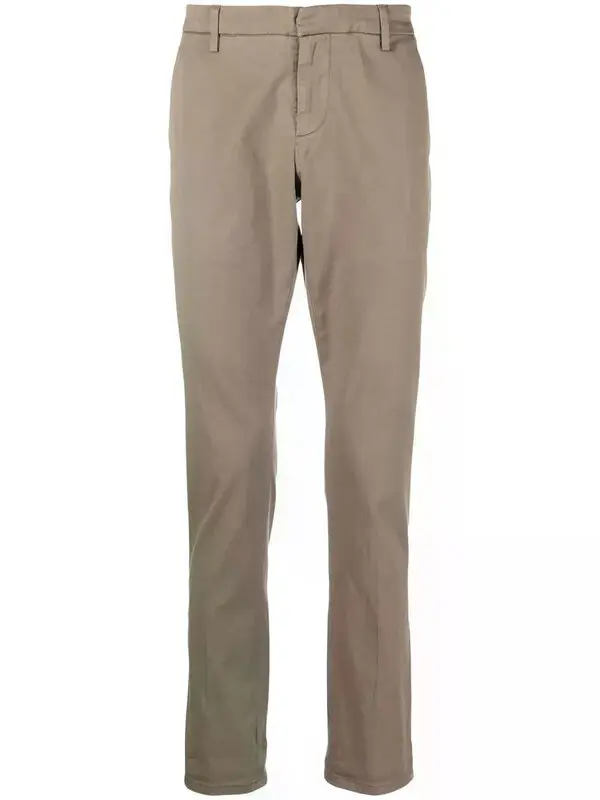 DONDUP Mid-rise Cropped Chinos - Neutrals