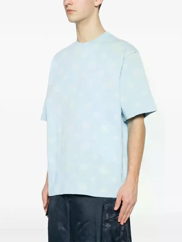 Casablanca Monogram Round-neck T-shirt - Blue