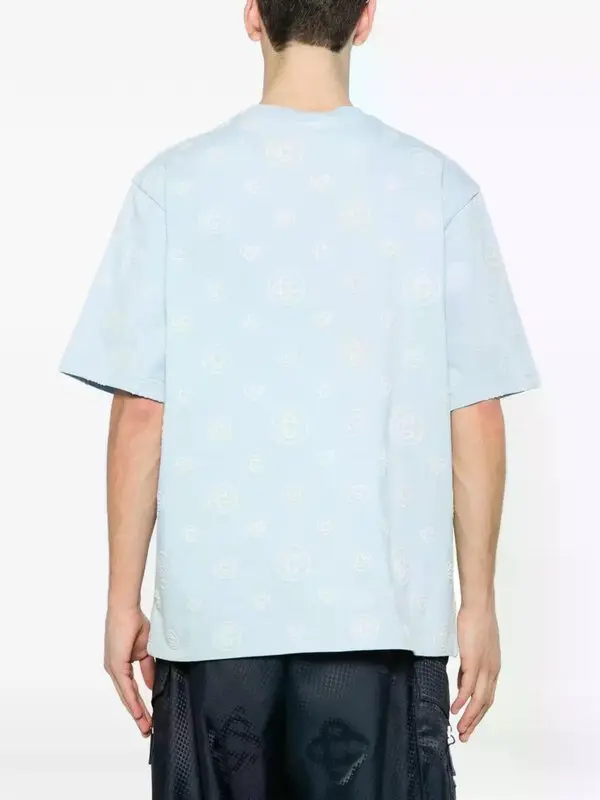 Casablanca Monogram Round-neck T-shirt - Blue