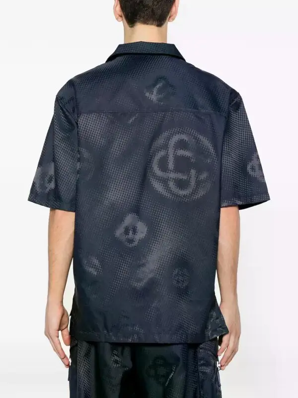 Casablanca Half Tone Monogram Satin Shirt