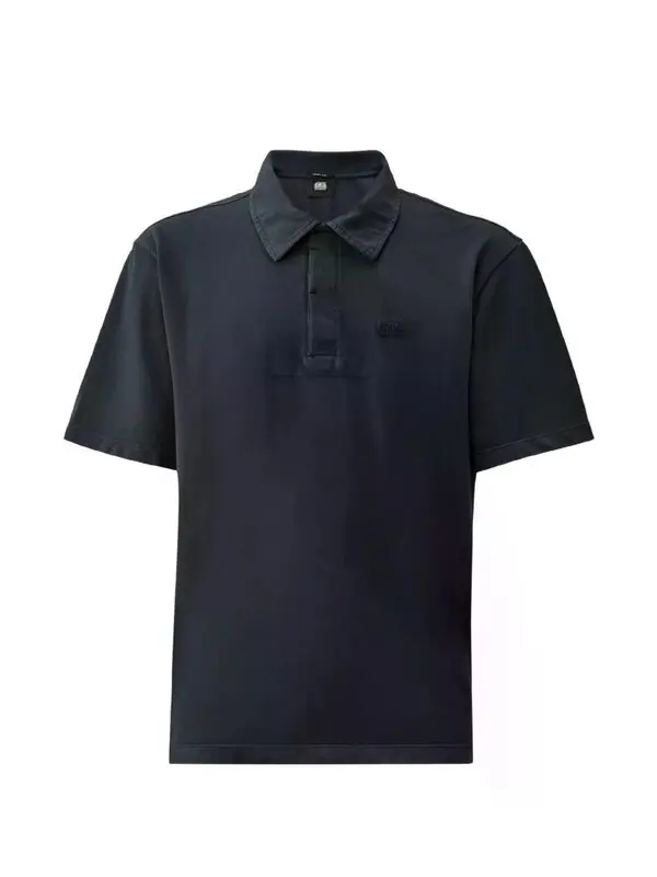 C.P. COMPANY Short-sleeve Logo-detail Polo Shirt