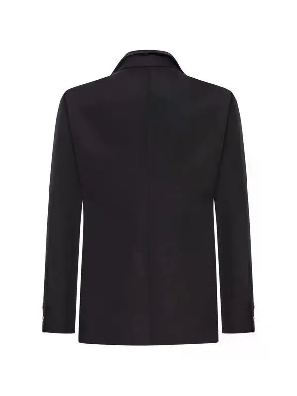 Sacai Double-breasted Cotton Blazer