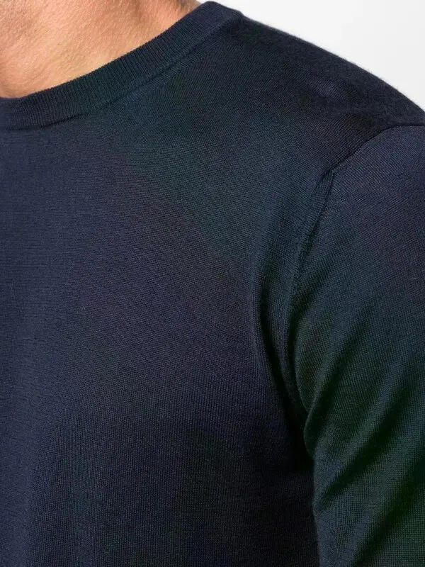 Canali Ribbed Crew Neck Sweatshirt