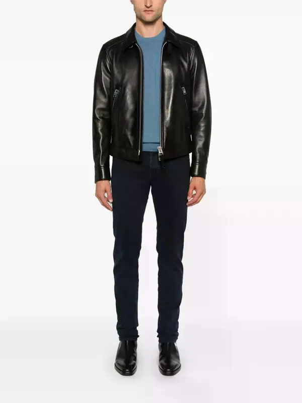 Canali Crew Neck Fine Knit Cashmere Sweater