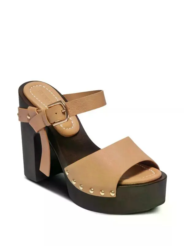 Bernardo Luxor Studded Buckle Sandals - Neutrals