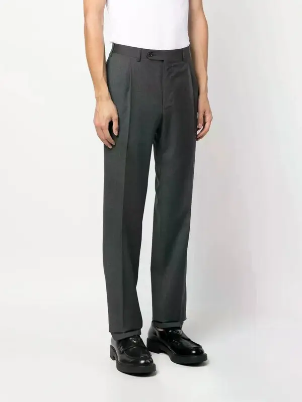 Canali Straight-leg Wool Tailored Trousers