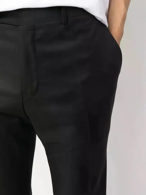 Canali Tailored Wool Trousers - Black
