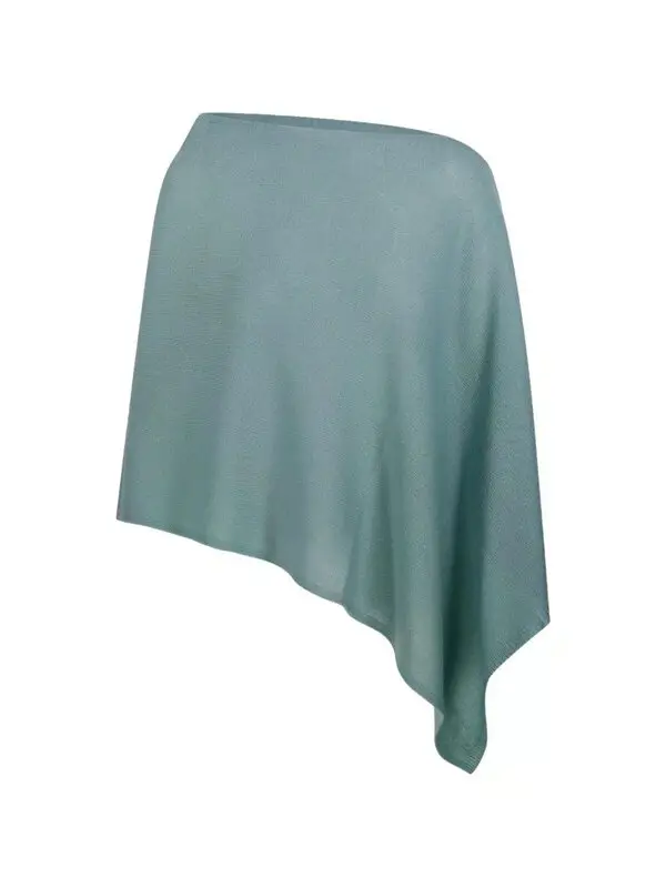 BEYOU Asymmetric Poncho - Blue