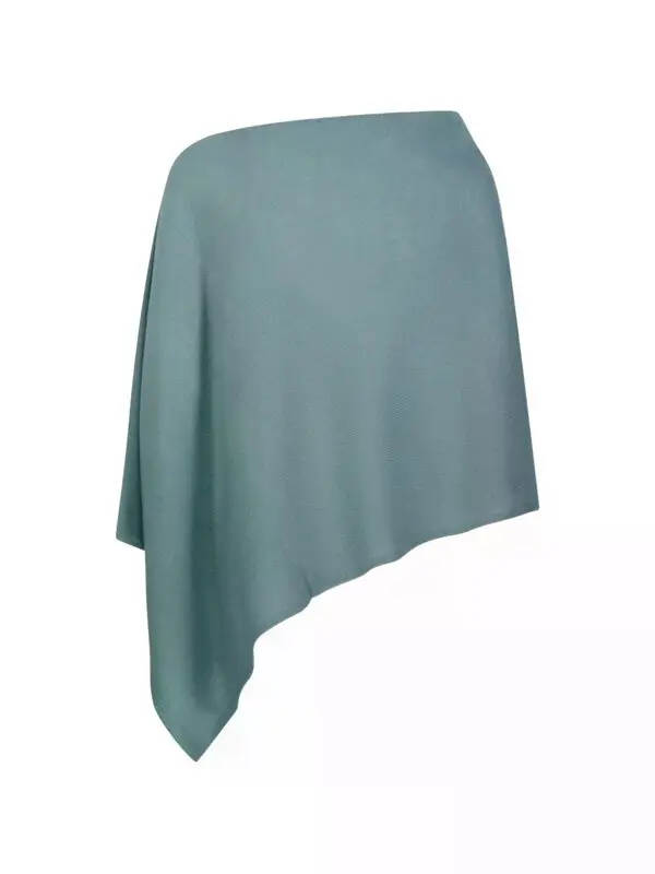 BEYOU Asymmetric Poncho - Blue