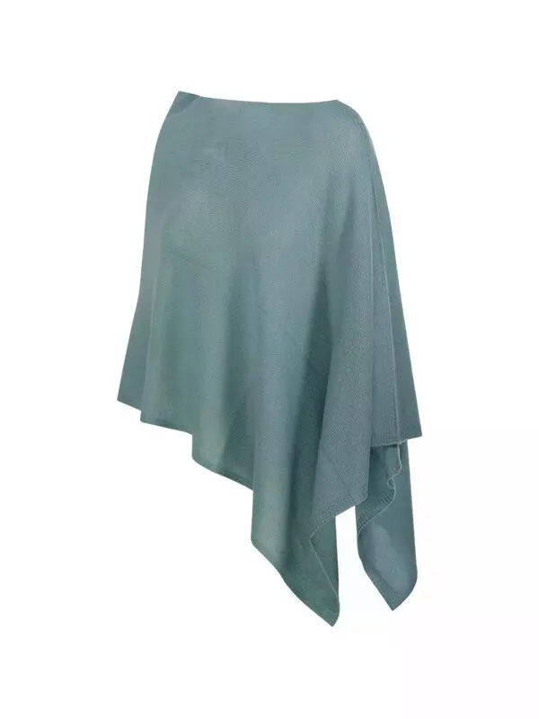 BEYOU Asymmetric Poncho - Blue
