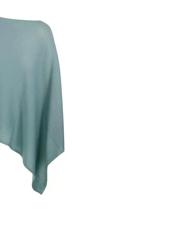BEYOU Asymmetric Poncho - Blue