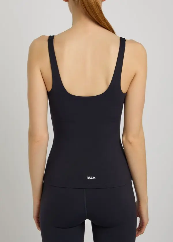 TALA Minimal Stretch-jersey Vest - Navy