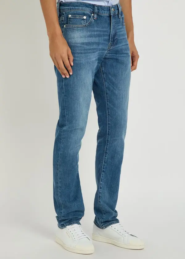 FRAME L'homme Slim-leg Jeans - Mid Blu