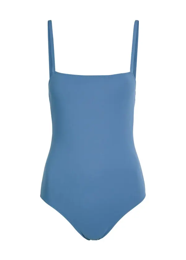 NOUNOU Anita Square-neck Swimsuit - Blue