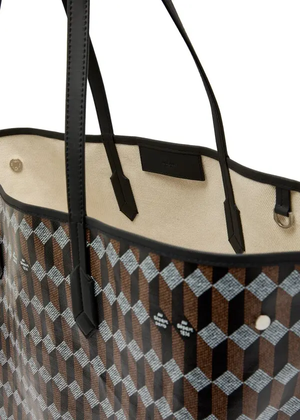 AU DEPART Au Départ No.55 Printed Leather Tote