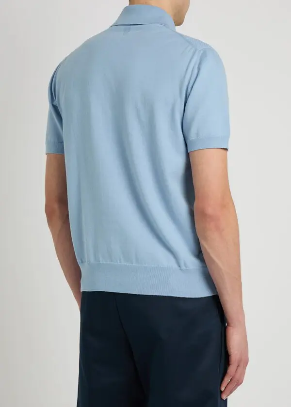 Canali Panelled Cotton Polo