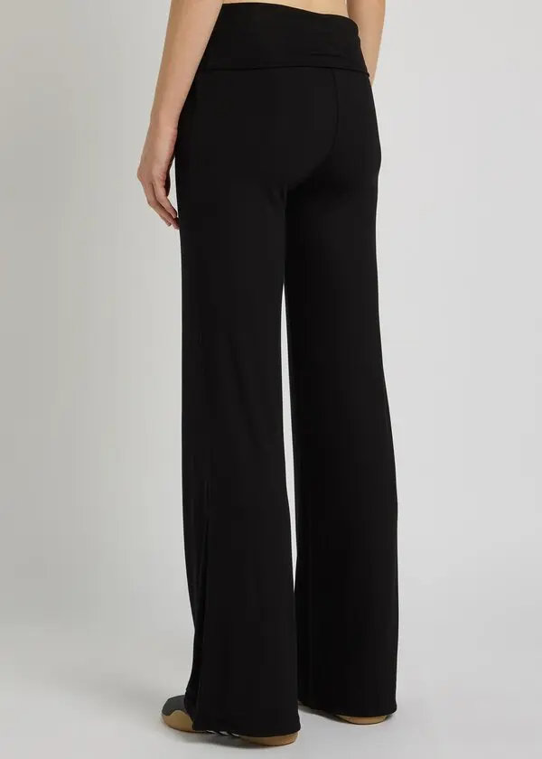 TALA Fold-over Flared-leg Trousers
