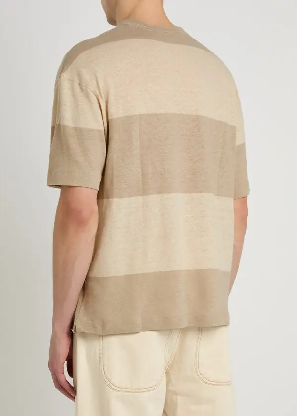 You Must Create Triplet Striped Cotton-knit T-shirt